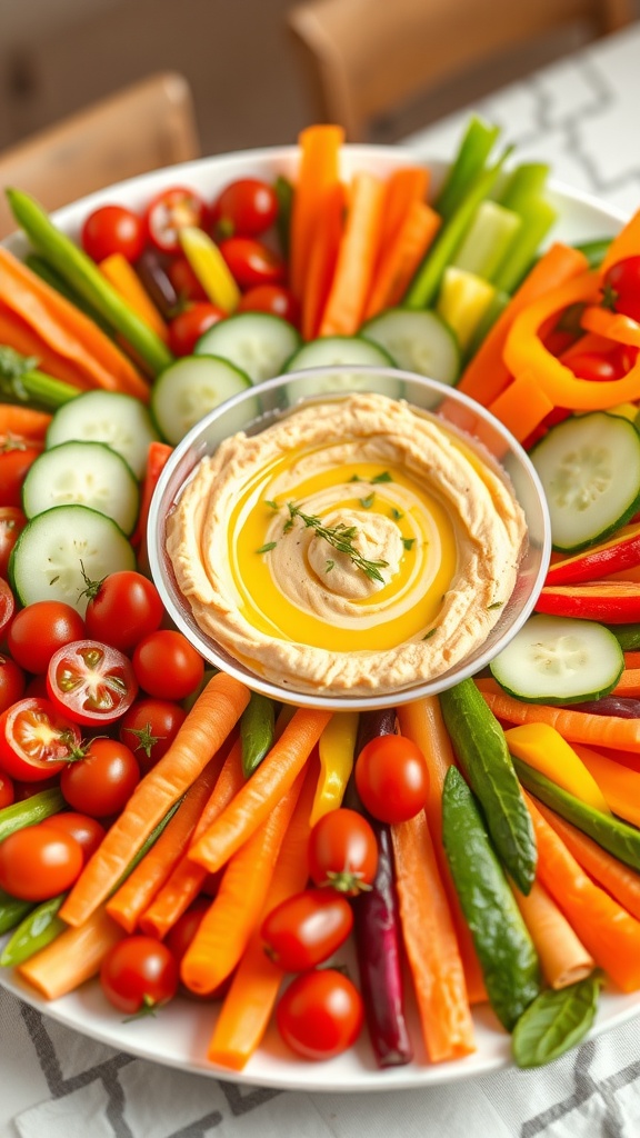 Artfully Plated Vegetable Appetizers